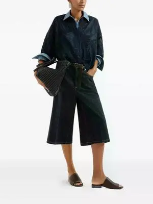 Brunello Cucinelli Belted Denim Shorts