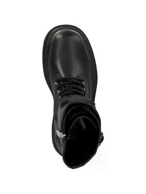 Just Cavalli Buckle-detail Lace-up Combat Boots