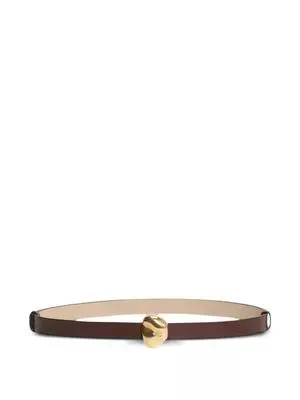 Fabiana Filippi Medium Buckle Leather Belt - Brown