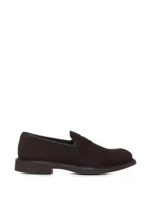 DOUCAL'S Panelled Suede Loafers