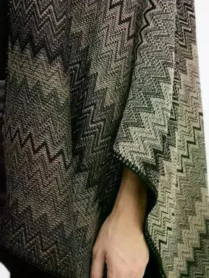 Missoni Chevron Knitted Poncho