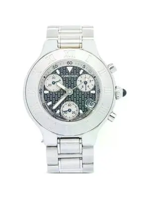 CARTIER Chronograph 21 Patterned 38mm Watch