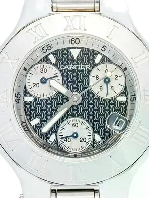 CARTIER Chronograph 21 Patterned 38mm Watch