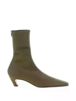 Khaite Square-toe Ankle Boots