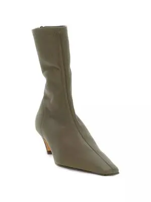 Khaite Square-toe Ankle Boots