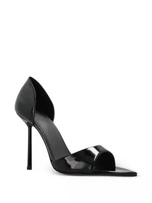 LE SILLA Pointed Open-toe Stiletto Pumps - Black