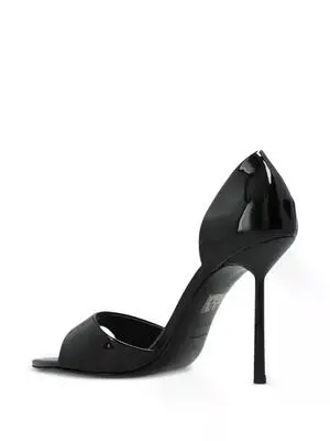 LE SILLA Pointed Open-toe Stiletto Pumps - Black