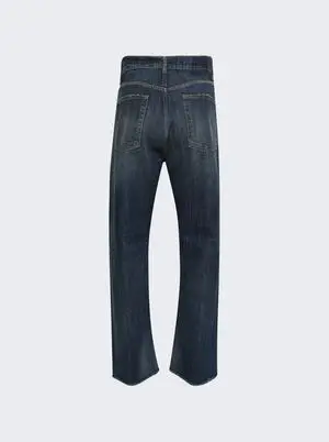 MAISON MARGIELA 5-pocket Cotton Pants - Blue