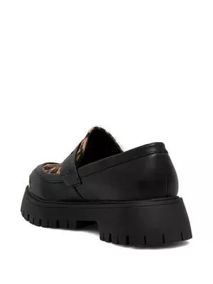 Just Cavalli Leopard-print Metal-toe Loafers