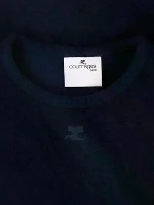 COURREGES Logo T-shirt - Blue