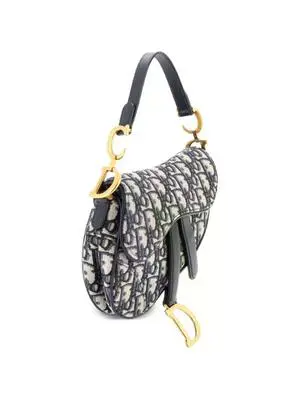 Dior Saddle Handbag Oblique Canvas Mini Shoulder Bag - Blue