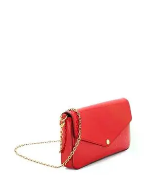 LOUIS VUITTON Felicie Pochette Monogram Vernis - Red