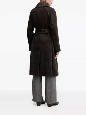 Sisley Belted Herringbone Coat