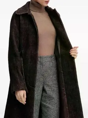 Sisley Belted Herringbone Coat