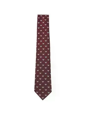 Emporio Armani Logo-motif Tie - Red