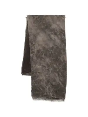 Avant Toi Austen" Faded Effect Light Wool Scarf 100x200 - Brown