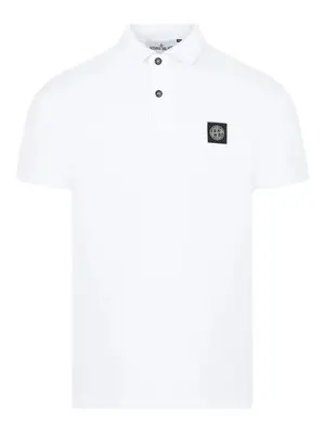 Stone Island Short Sleeves Polo Shirt - White
