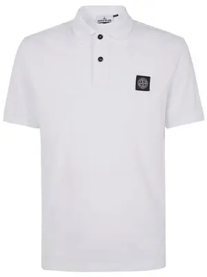 Stone Island Short Sleeves Polo Shirt White