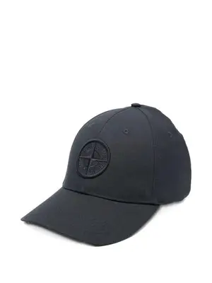 Stone Island Cotton Baseball Cap - Blue