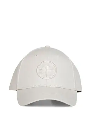 Stone Island Cotton Baseball Cap - White