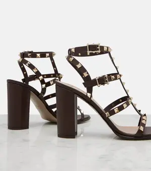 Valentino Garavani Embellished Leather Sandals