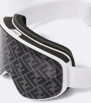 Fendi Logo Ski Goggles - White