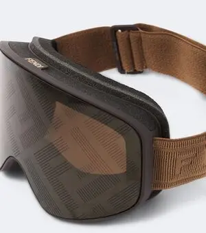 Fendi Logo Ski Goggles - Brown