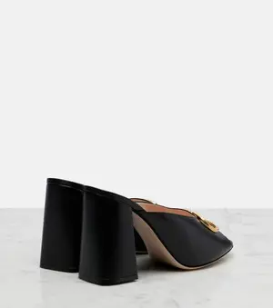 Valentino Garavani Vlogo Leather Mules