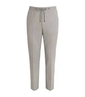 Corneliani Virgin Wool Drawstring Trousers