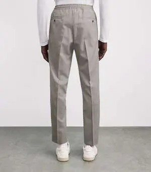 Corneliani Virgin Wool Drawstring Trousers