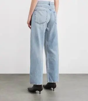 Rag & Bone Saige Low-rise Straight Jeans - Blue