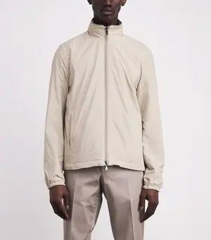 Corneliani Linen-blend And Nylon Reversible Jacket