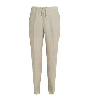 FIORONI CASHMERE Linen Drawstring Trousers