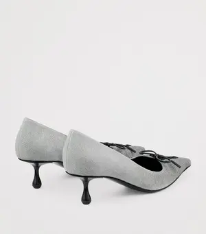 JIMMY CHOO Scarlett 50 Suede Pumps - Grey