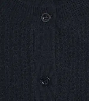 FRAME The Ladder Pointelle Cardigan - Blue