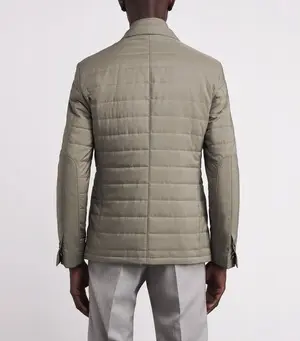 Corneliani Technical Hybrid Blazer Jacket - Green