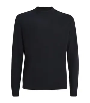 Emporio Armani Virgin Wool Sweater - Blue
