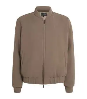 Emporio Armani Crêpe Jersey Bomber Jacket