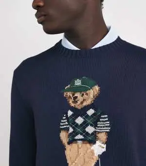 Rlx Ralph Lauren Cotton-blend Polo Bear Sweater