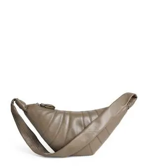 LEMAIRE Medium Nappa Leather Croissant Bag - Green