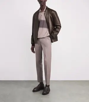 Corneliani Lambskin Bomber Jacket