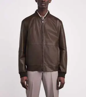 Corneliani Lambskin Bomber Jacket