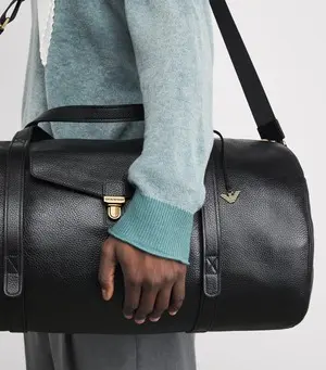 Emporio Armani Grained Leather Holdall