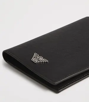 Emporio Armani Grained Leather Passport Holder