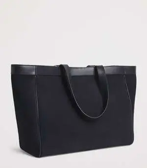 ANINE BING Suede Rio Tote Bag - Navy