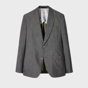 Paul Smith Wool-linen Pinstripe Buggy-lined Blazer