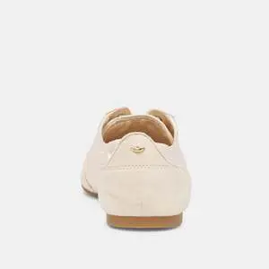 DOLCEVITA Itzy Satin And Suede Sneakers - Vanilla Satin