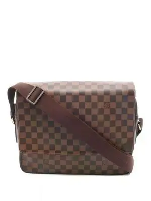 LOUIS VUITTON Shelton Damier Ebene Mm Shoulder Bag - Brown
