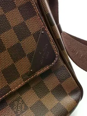 LOUIS VUITTON Shelton Damier Ebene Mm Shoulder Bag - Brown