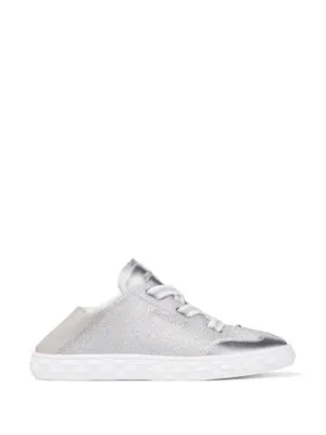 JIMMY CHOO Diamond Light Leather Sneakers - Silver